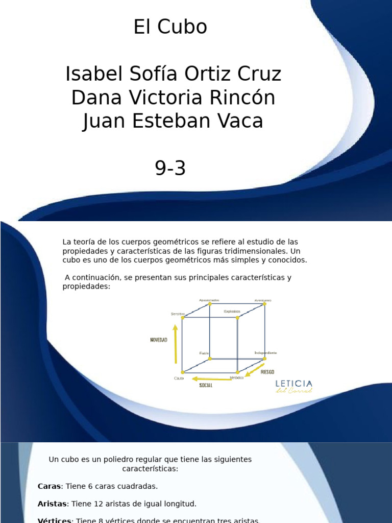 El Cubo | PDF | Geometría | Geometría euclidiana