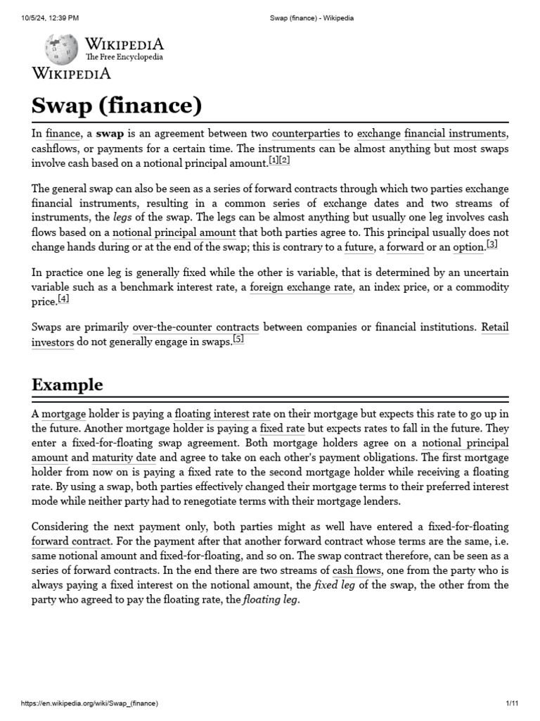 swap | PDF