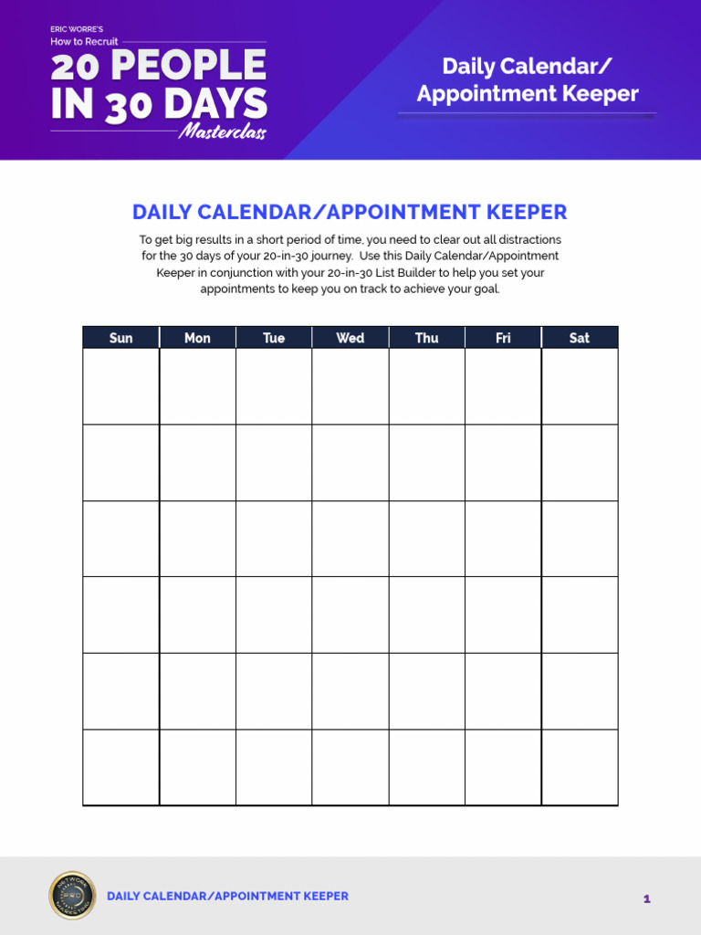 Celendrier de Rendez-Vous | PDF