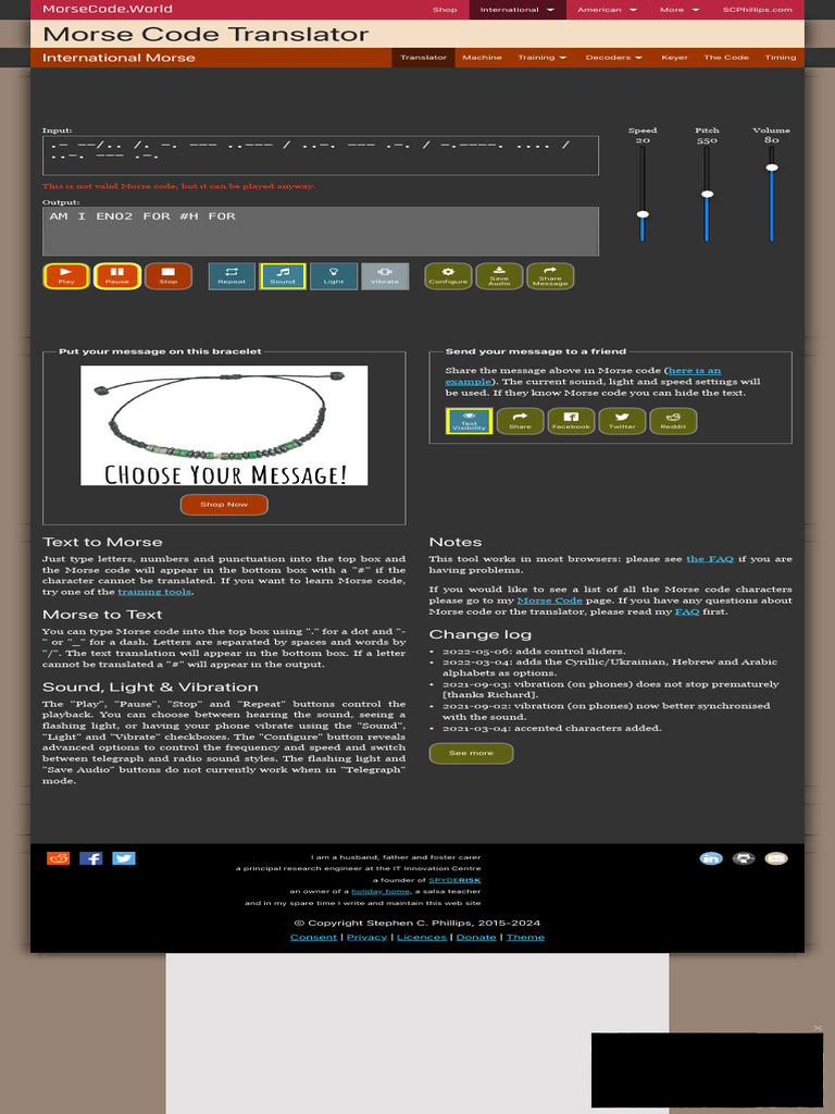 Morse Code Translator Morse Code World | PDF