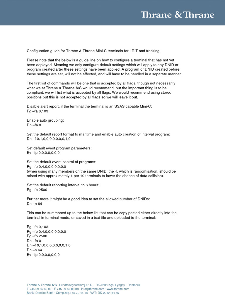 LRIT Configuration Guide | PDF