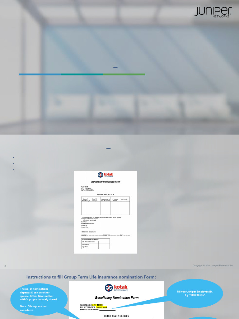 Kotak - Group Term Life Insurance Nomination Guidelines | PDF