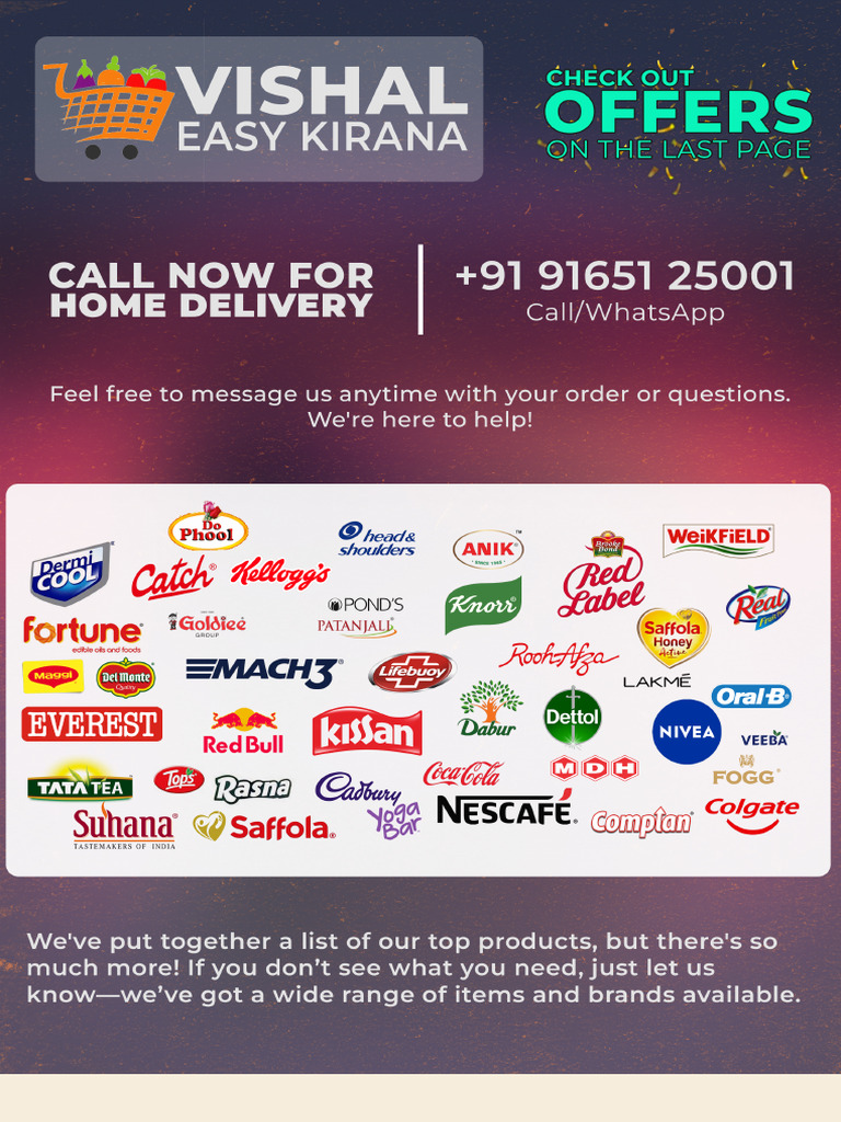 Vishal Easy Kirana | PDF