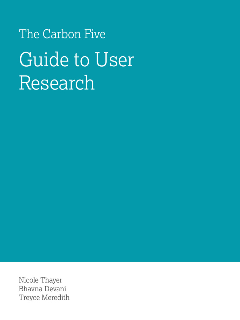 User Research Guide | PDF