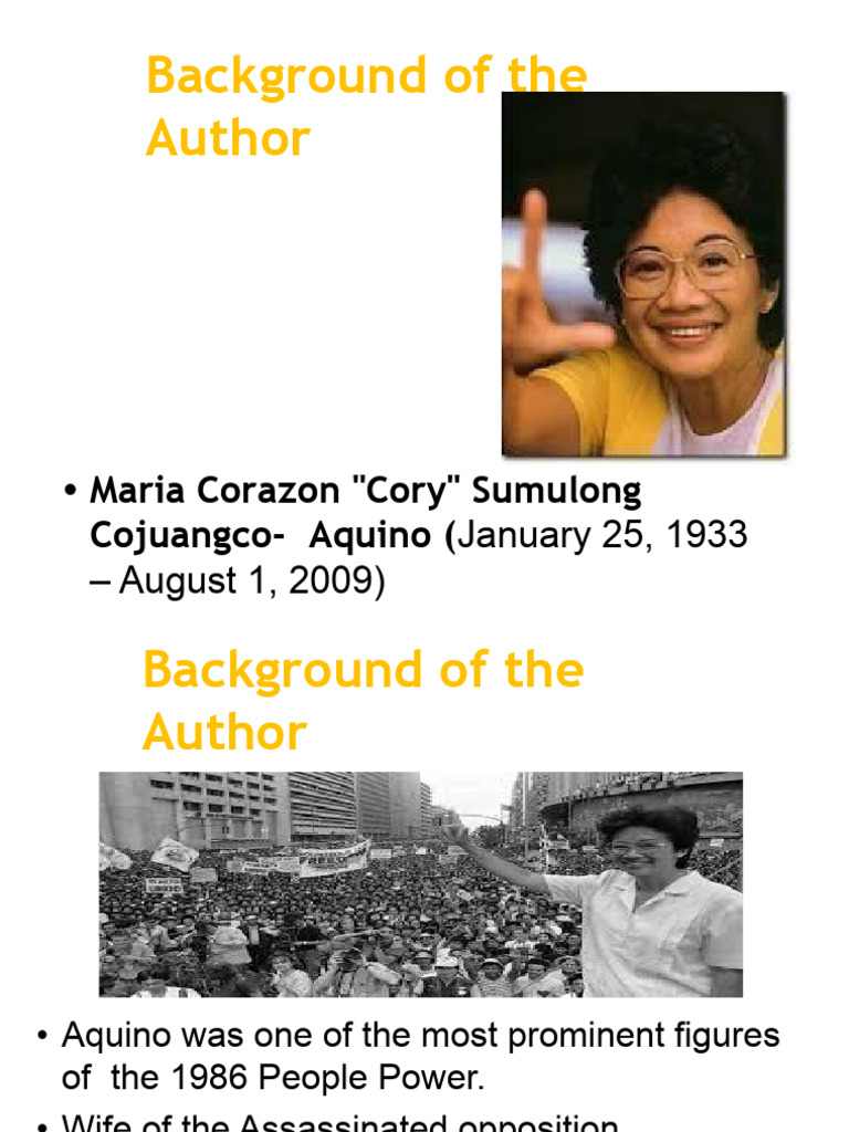Cory Aquino - S Speech | PDF