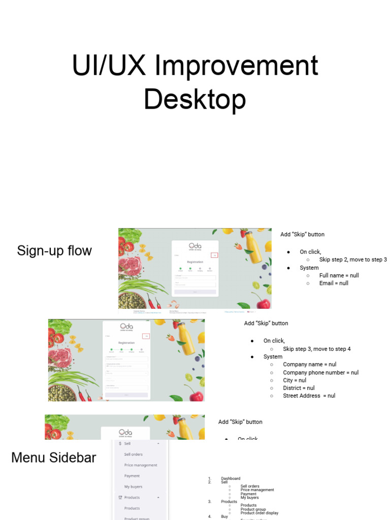 UI_UX Improvement Desktop | PDF
