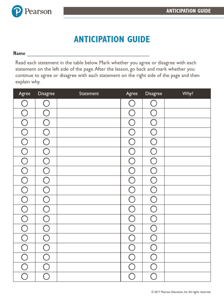 AnticipationGuide Table2 | PDF