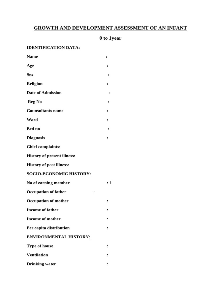 Infant Growth & Development Assessment | PDF | Pregnancy | Childbirth
