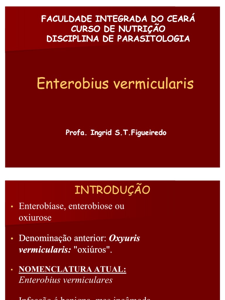 ENTEROBÍASE | PDF