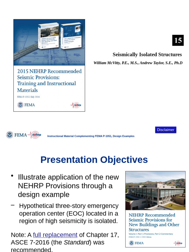 CH 15 - Seismically Isolated Structures - Design Example | PDF