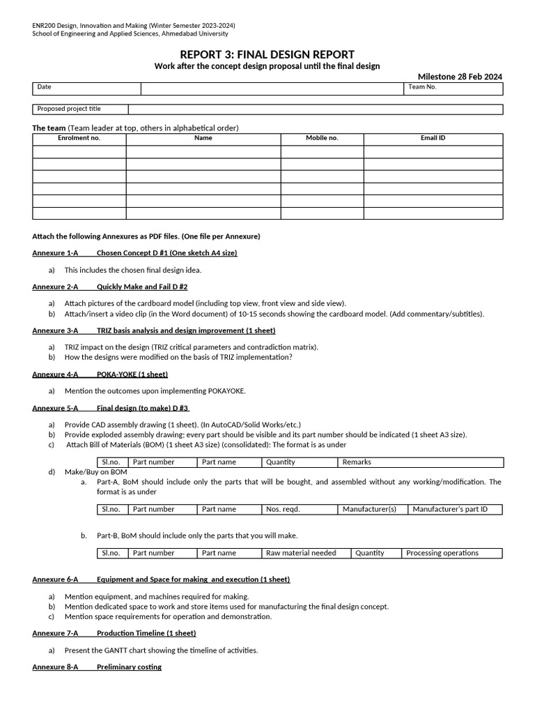 Report 3 Final Design Report | PDF