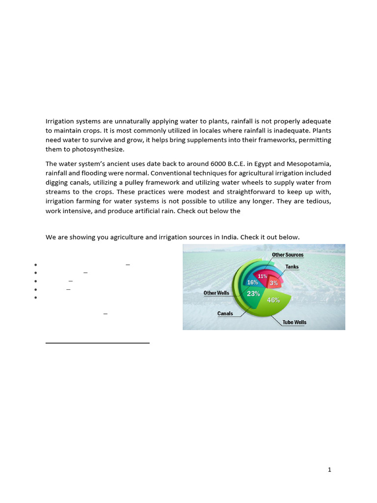 What Is Irrigation System | PDF | Irrigation | Home & Garden