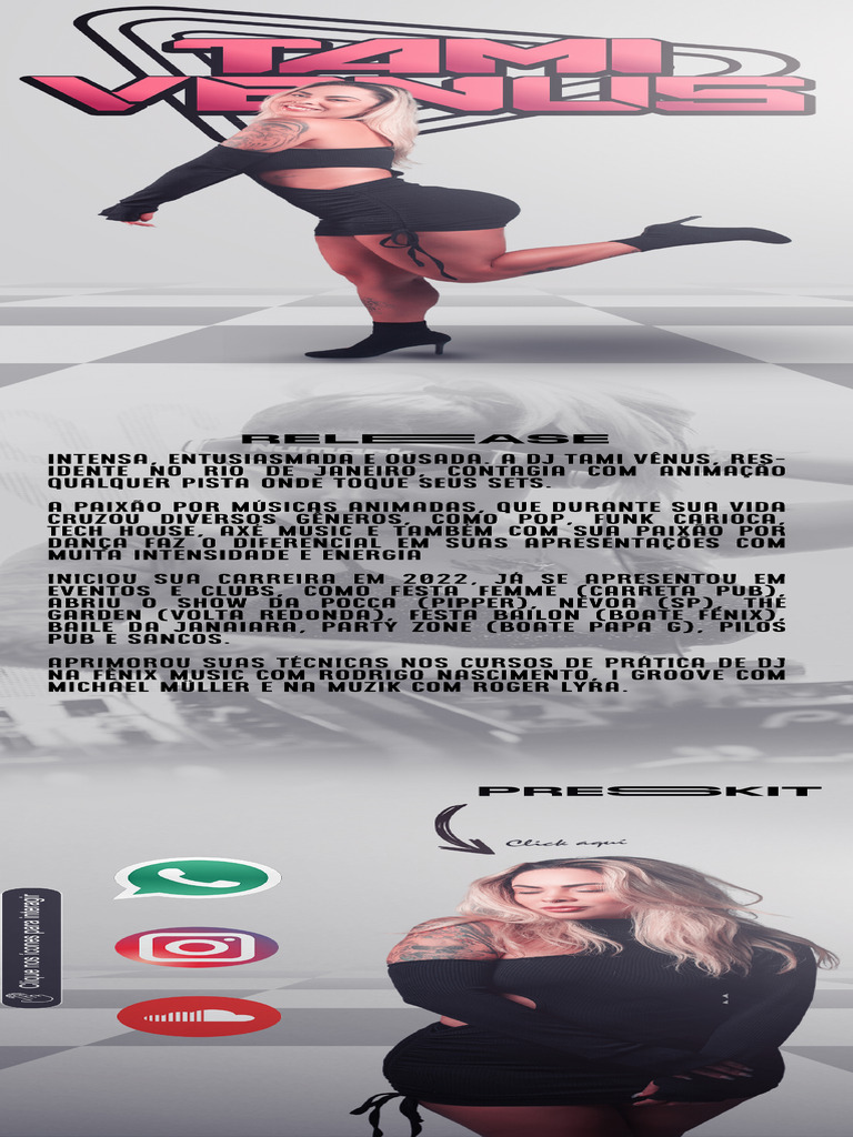 Presskit DJ Tami Venus | PDF