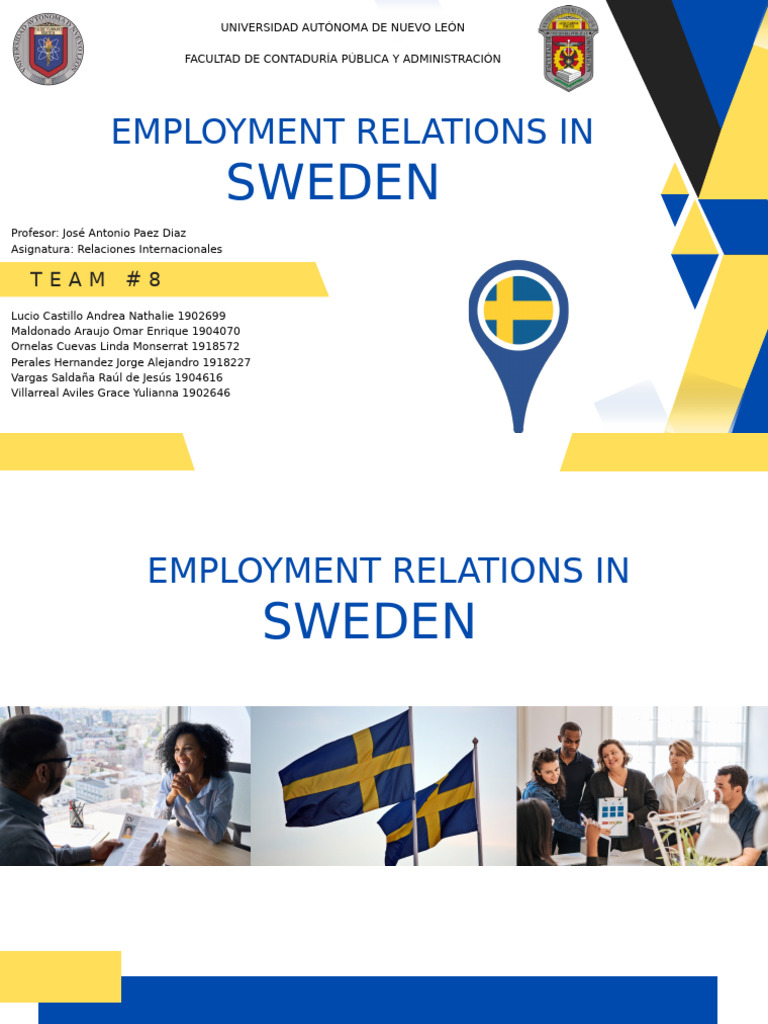 Employment Relations in Sweden | PDF