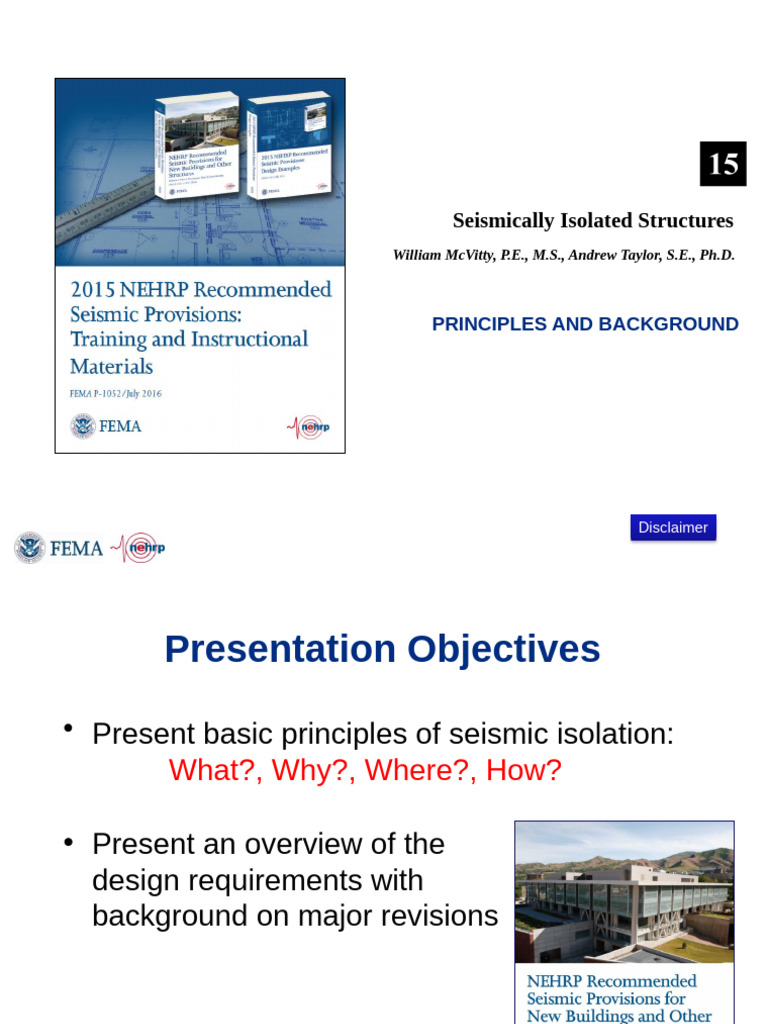 CH 15 - Seismically Isolated Structures - Fundamentals | PDF