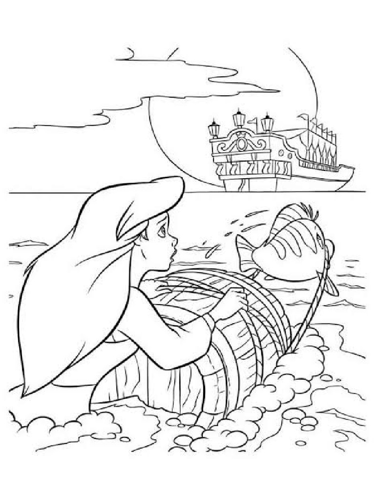 Ariel - Disney - Colorir | PDF