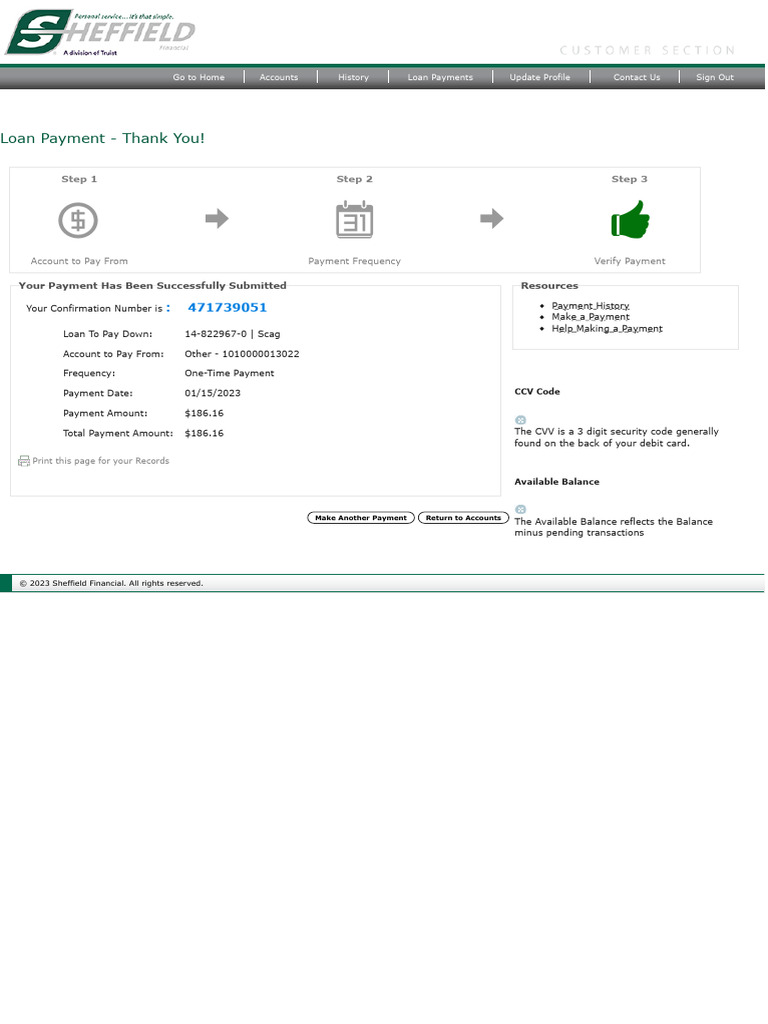 Sheffield Financial | PDF