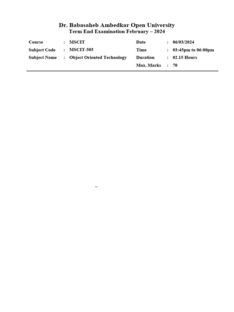 MSCIT-303 Compressed | PDF