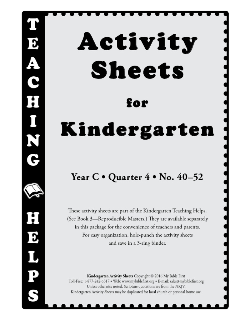 KITH CQ4 ActivitySheets SFS | PDF