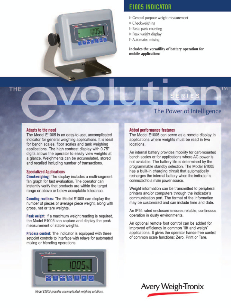 E1005 Brochure | PDF