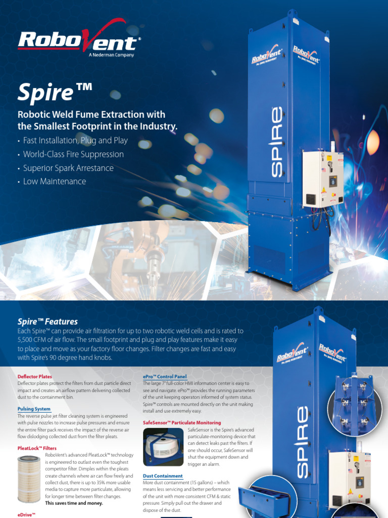 MLS-01-5500 - Spire - Brochure - RoboVent | PDF