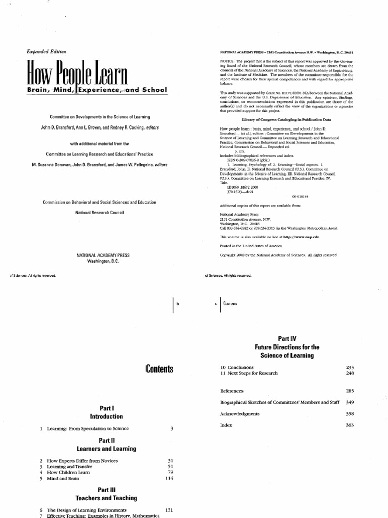 How People Learn-Min | PDF