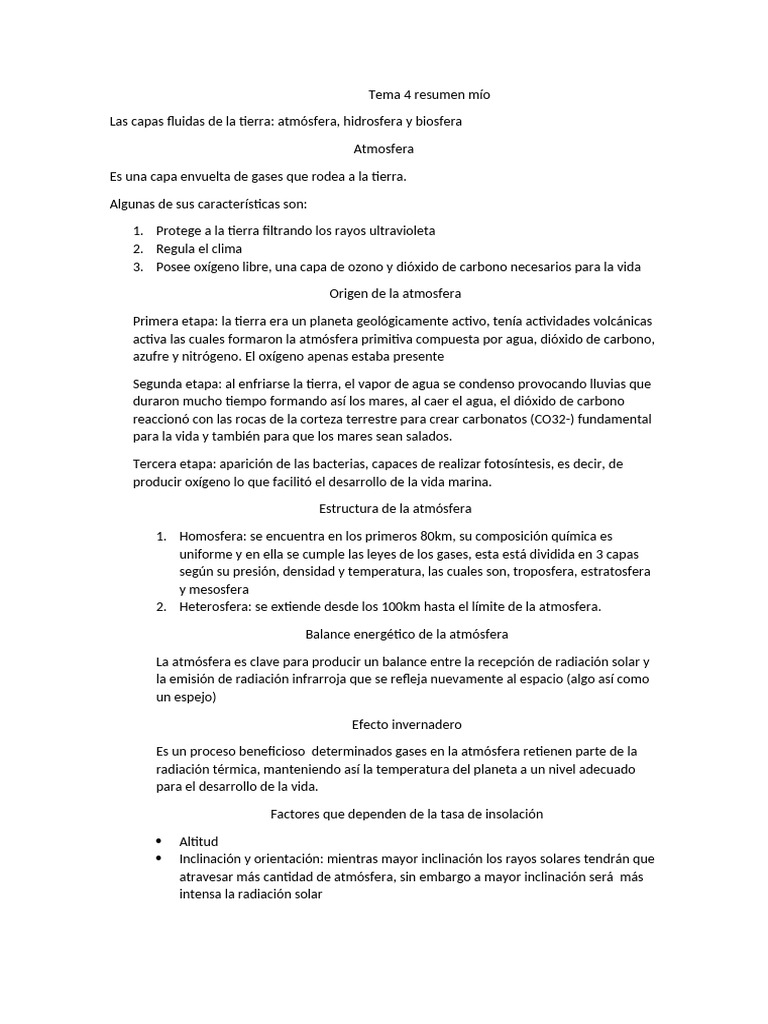 resumen de geo 4 | PDF