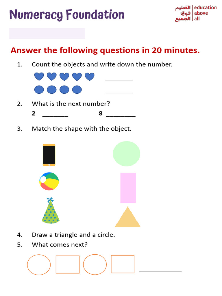 LP SW Numeracy Foundation | PDF