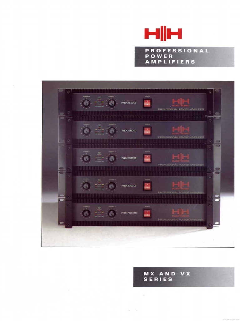 HH Electronic MX VX Power Amp Catalog | PDF