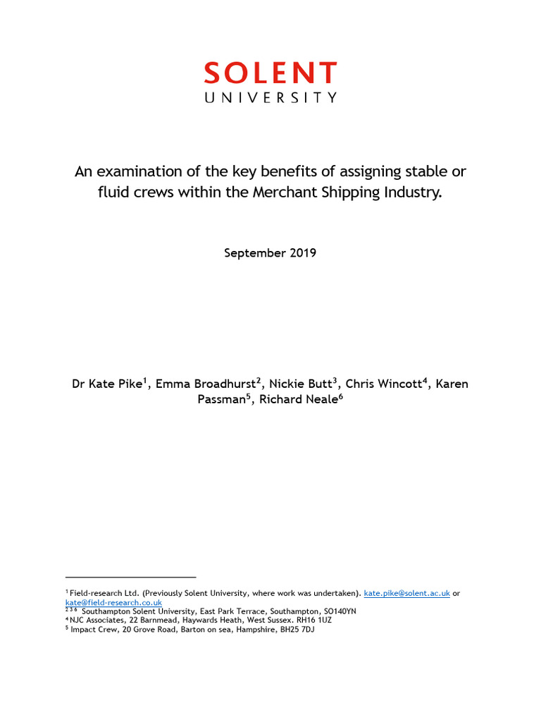 Effective Crew Final Report | PDF