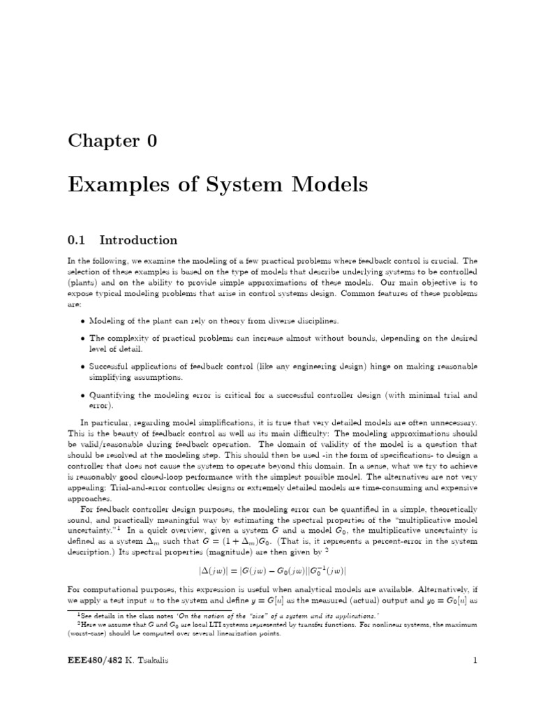 HW2 - Examples of System Models | PDF | System | Science & Mathematics