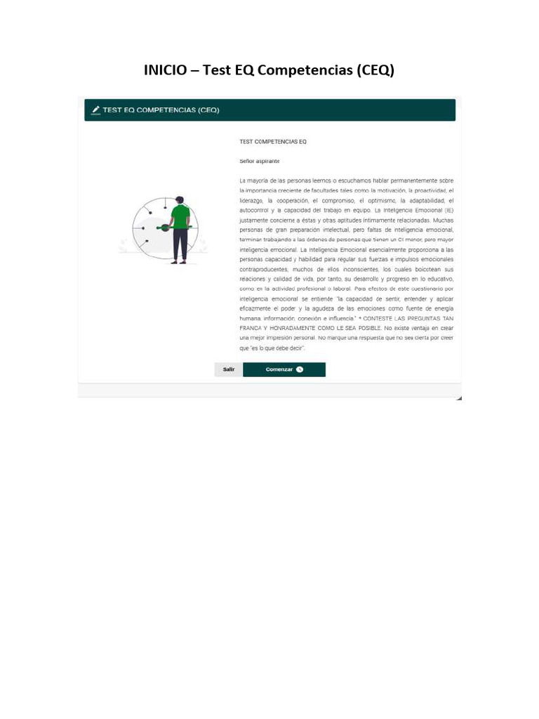 Test EQ Competencias (CEQ) | PDF