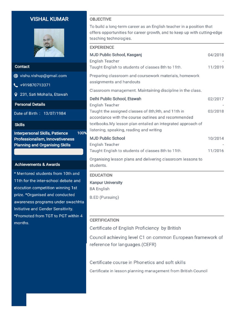 Vishal Resume | PDF