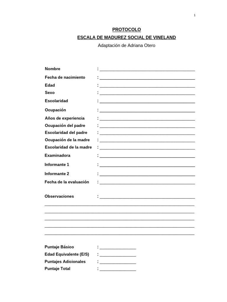 Vineland___Protocolo_y_Escala (1) | PDF