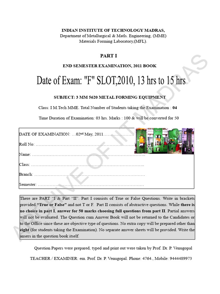 File-BI-End Sem-Question Paper On Machine | PDF