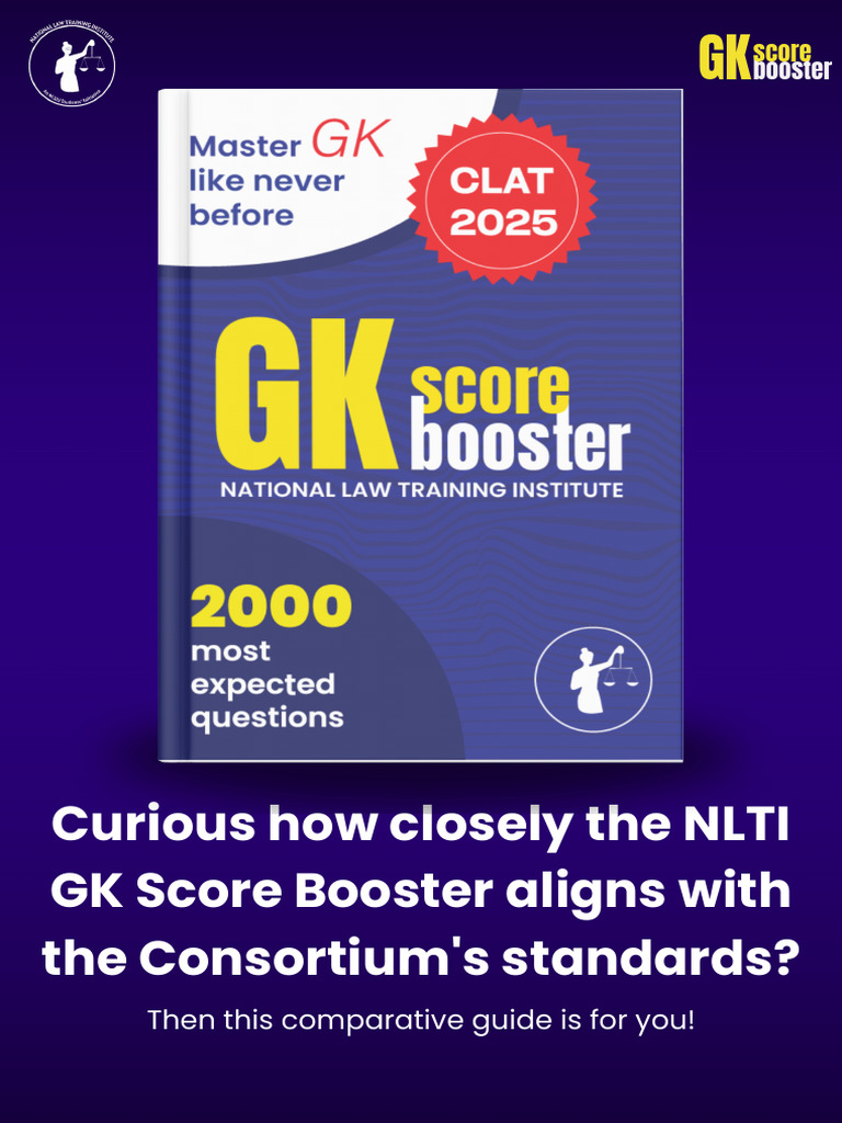 CLAT 2025 Sample Paper & NLTI GK Score Booster | PDF