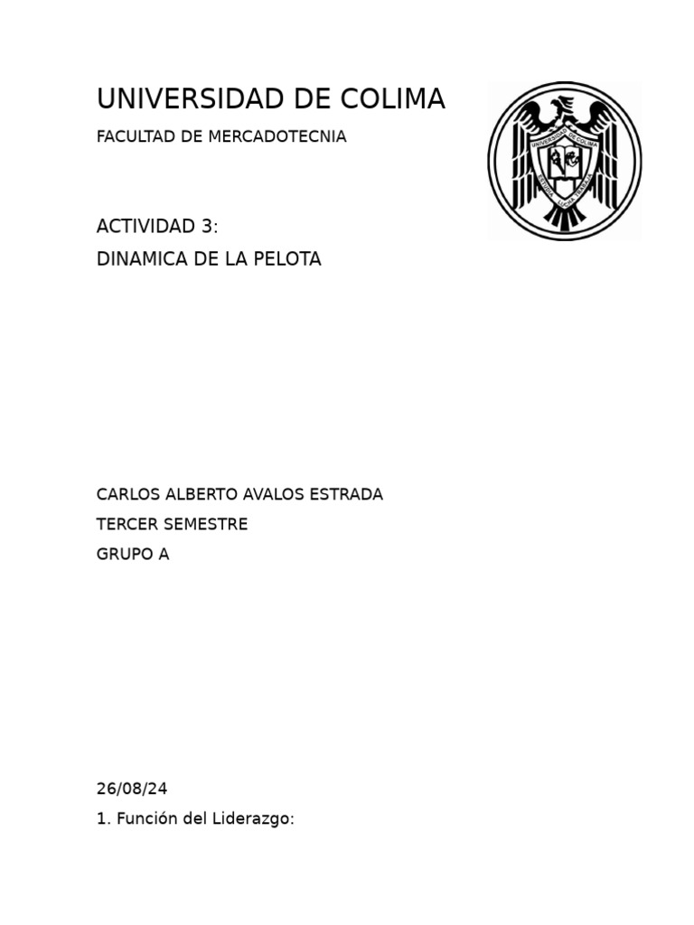 Act3 - Lideraazgo - Carlos Avalos | PDF