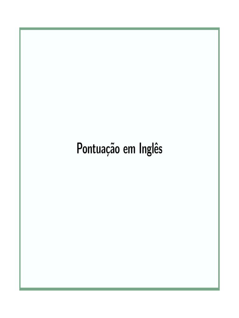 Slides Pontua Ingles | PDF