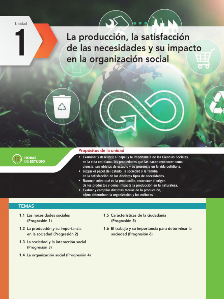 La Producción, La Satisfacción de Las Necesidades y Su Impacto en La Organización Social | PDF