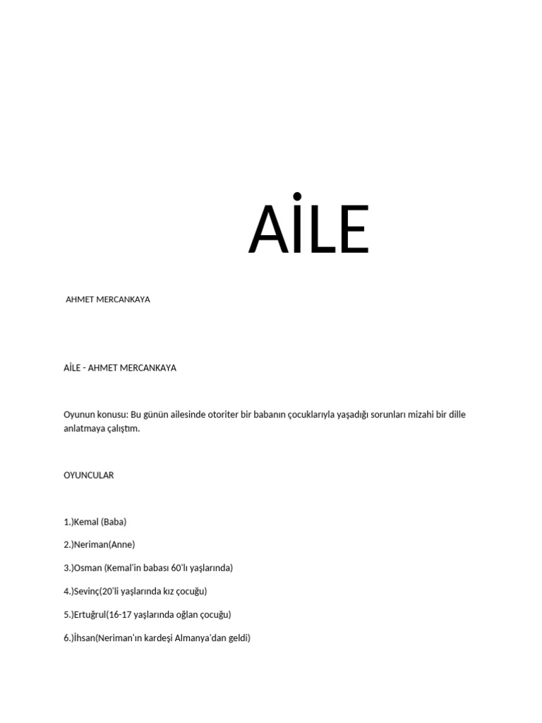 AİLE | PDF