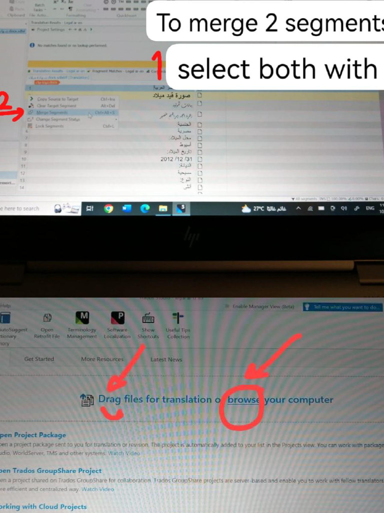 SDL Trados Steps | PDF