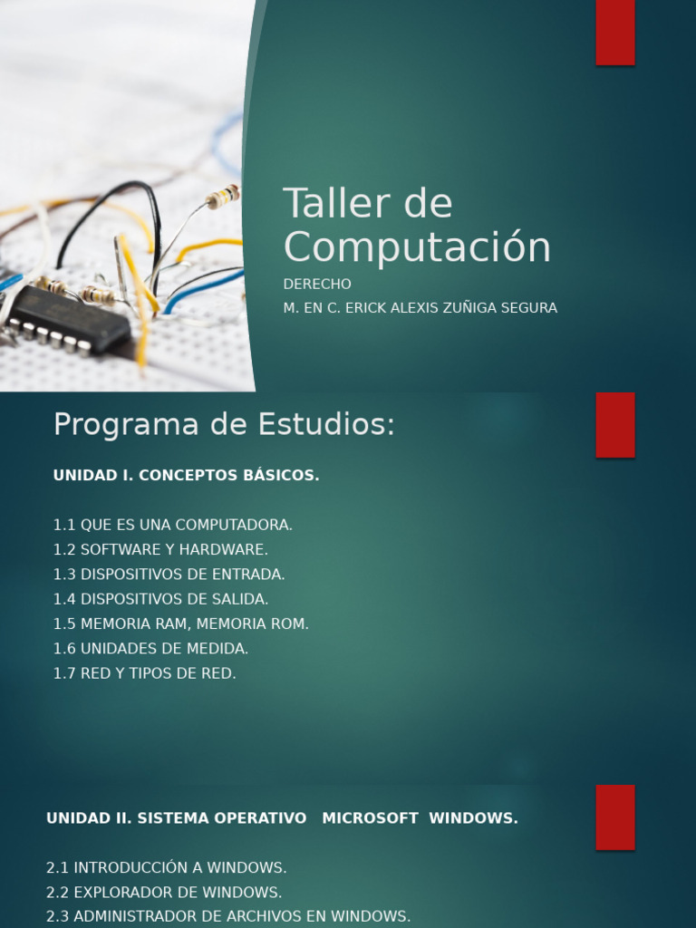 Taller de Computación (Presentacíon) | PDF