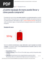 Equipaje de Mano - Copa Airlines | PDF | Pasajero | Aviación