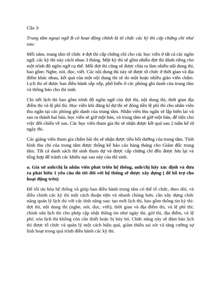 Ôn tập PTTK | PDF