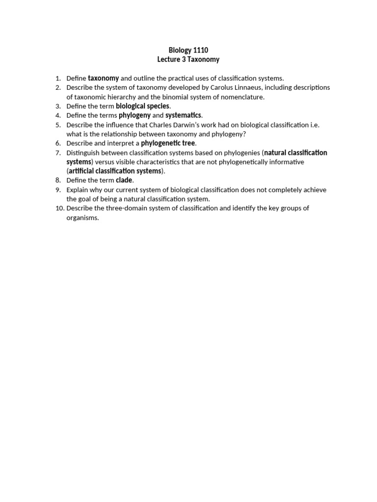 Lecture 3 Study Guide Pdf