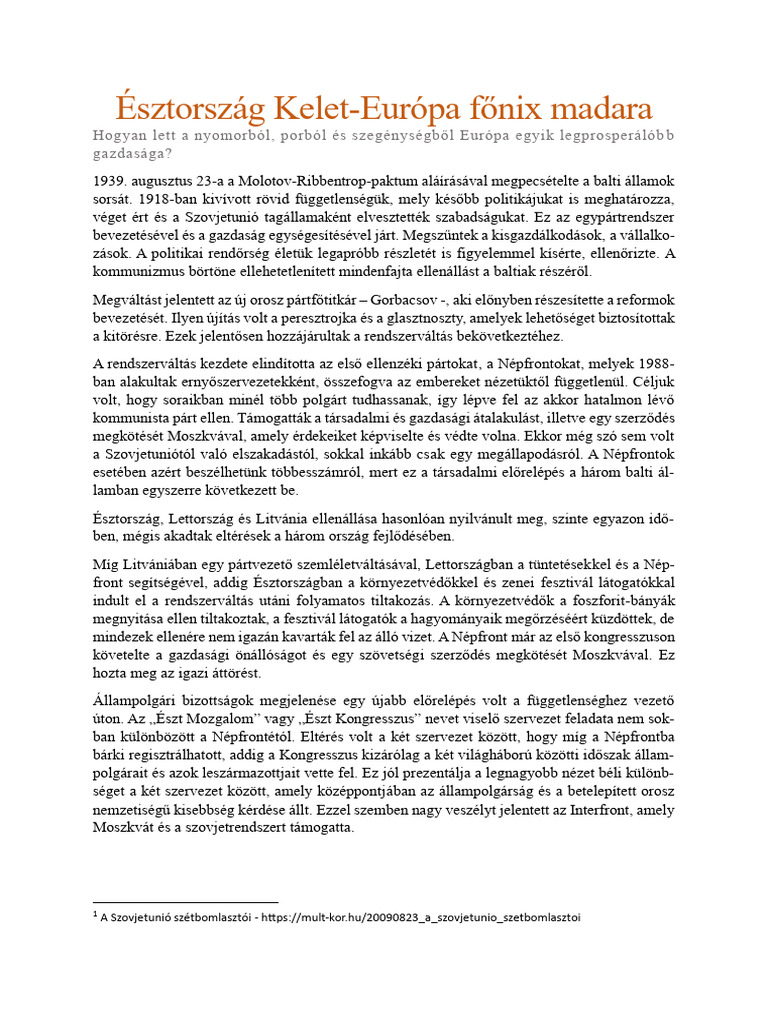 Észtország, Kelet-Európa Főnix Madara | PDF