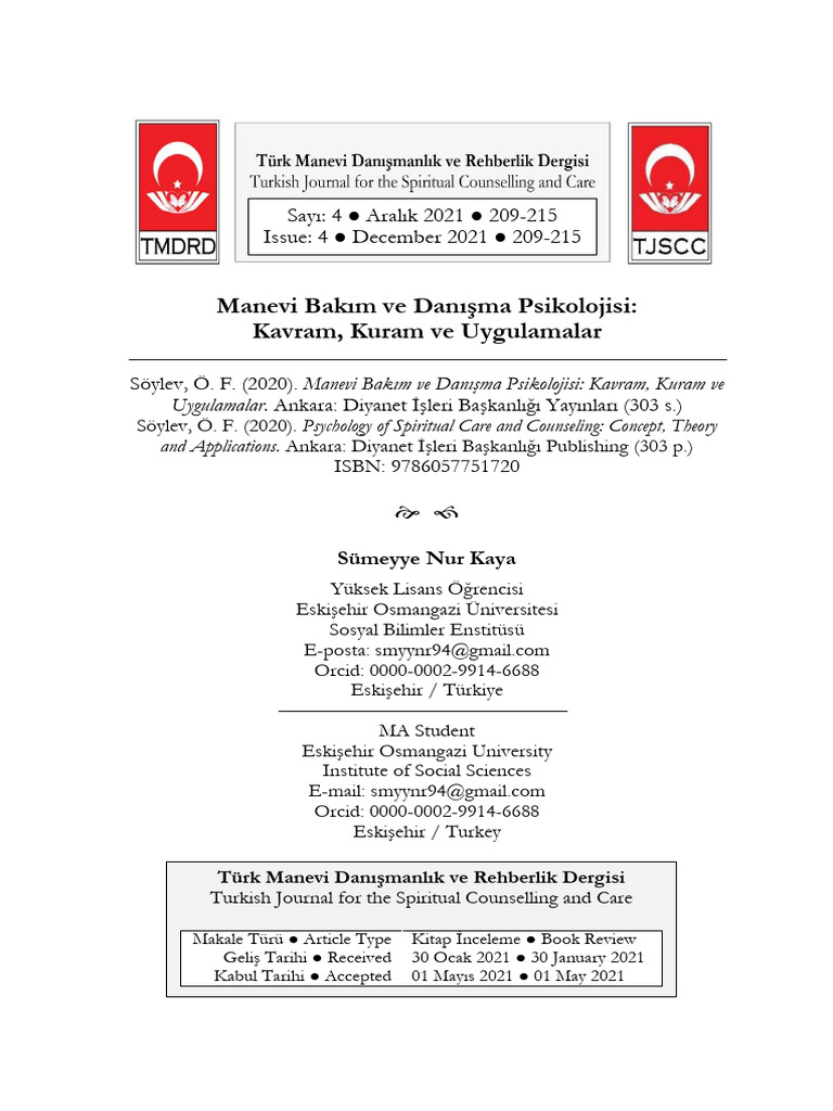 Manevi Bak - M Ve Dan - Ma Psikolojisi - Kavram, Kuram Ve Uygulamalar (#871188) - 1544239 | PDF