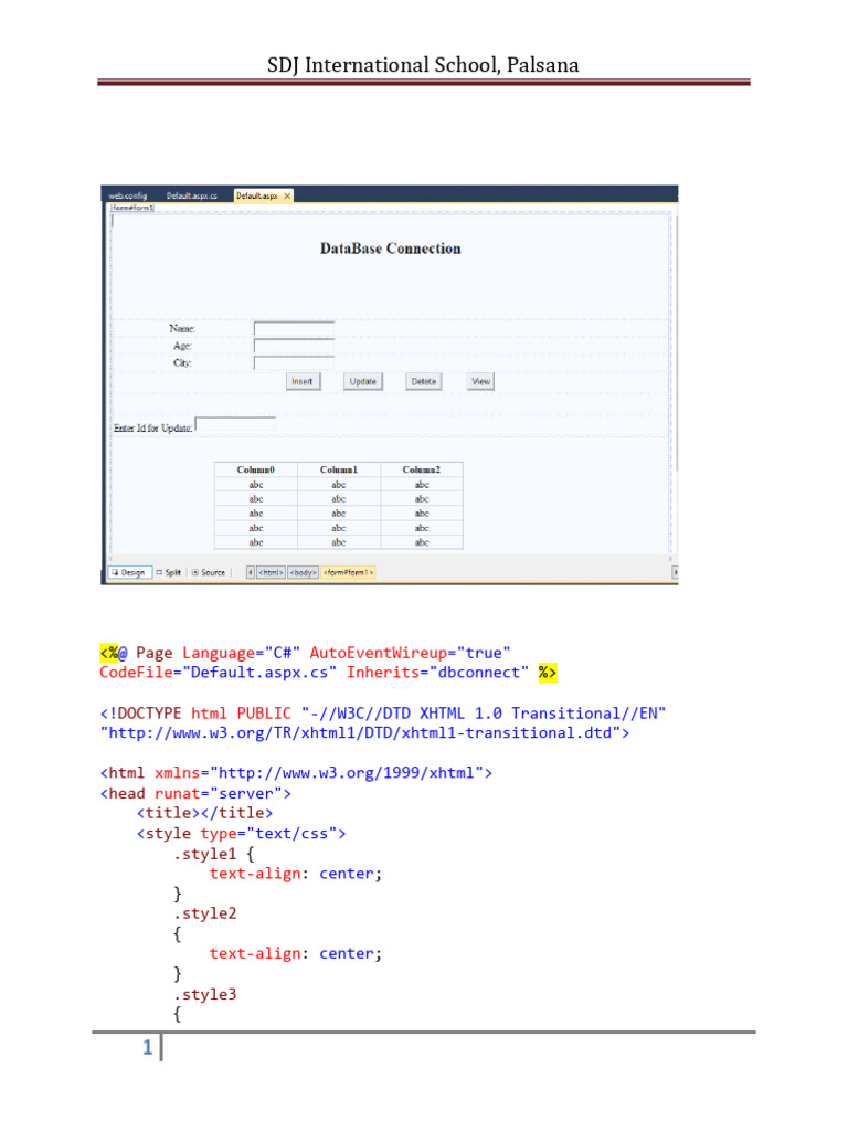 Database Connection in ASP | PDF