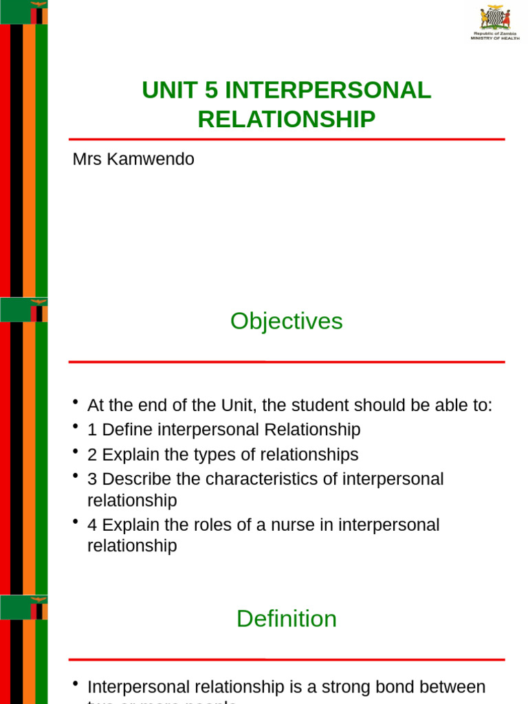 Interpersonal Relationships in Nursing | PDF | Nursing | Interpersonal ...