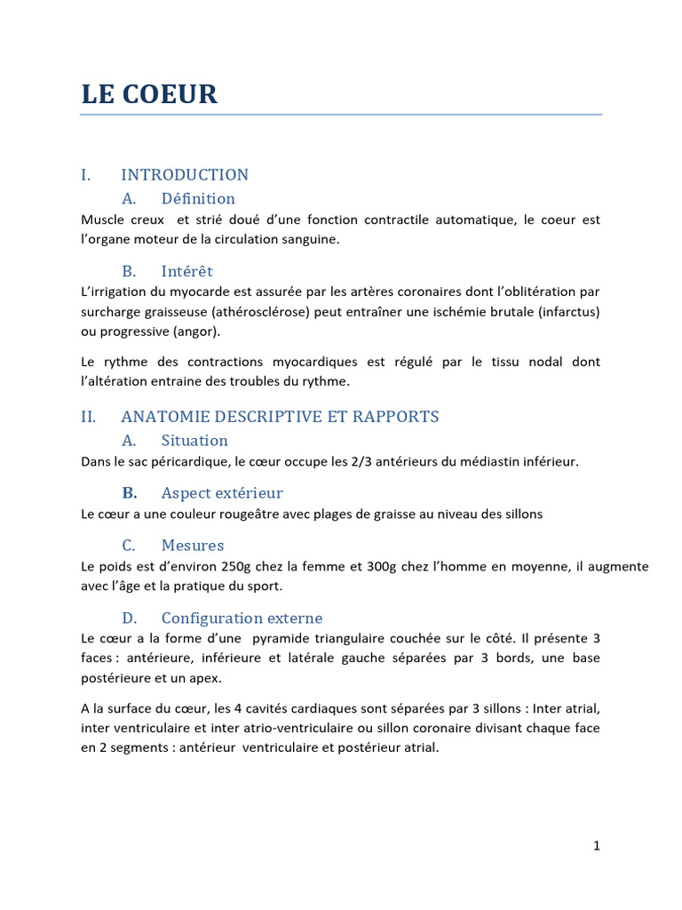 Le Coeur | PDF